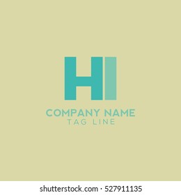 Initial Letter H Logo Connected Circle Stock Vector (Royalty Free ...