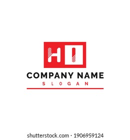 Hi Logo Design Hi Letter Logo Stock Vector (Royalty Free) 1906959124 ...