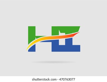 Hi Logo Vector Graphic Branding Letter Stock Vector (Royalty Free ...
