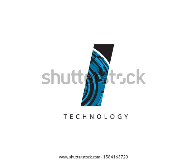 Hi Tech Letter Logo Icon Stock Vector (Royalty Free) 1584163720 ...