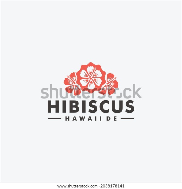 Hibiscus Flower Logo Template Design Vector Stock Vector (Royalty Free ...