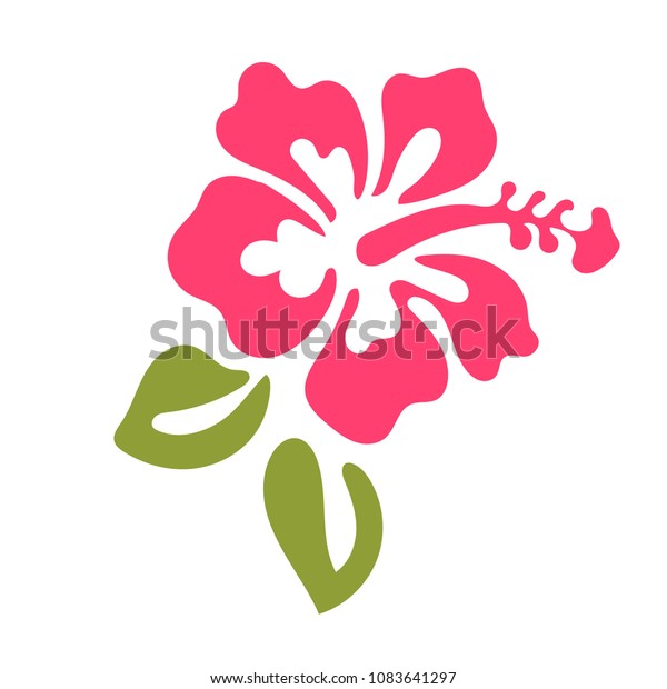 Hibiscus Vector Graphic Hibiscus Flower Logo Stock Vector (Royalty Free ...