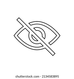 Hidden Icon Line Style Stock Vector (Royalty Free) 2134583895 ...