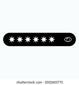 Hidden Password Icon Secret Access Code Stock Vector (Royalty Free ...