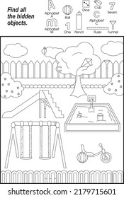 Hidden Picture Find All Item This Stock Vector (Royalty Free ...