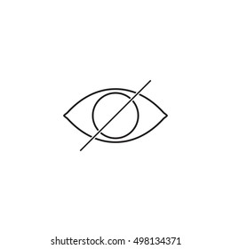 Disable Eye Hide Outline Icon Signs 스톡 벡터(로열티 프리) 1316450348 | Shutterstock