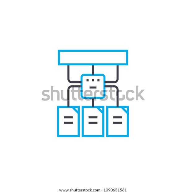Hierarchical Structure Vector Thin Line Stroke Stock Vector (Royalty ... Hierarchical Structure Vector Thin Line Stroke Stock Vector (Royalty ...
