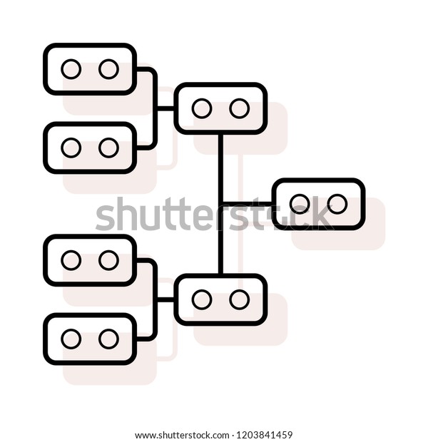 Hierarchy Graph Diagram Stock Vector (Royalty Free) 1203841459 ...