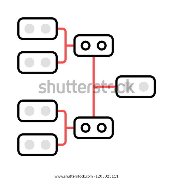 Hierarchy Graph Diagram Stock Vector (Royalty Free) 1205023111 ...