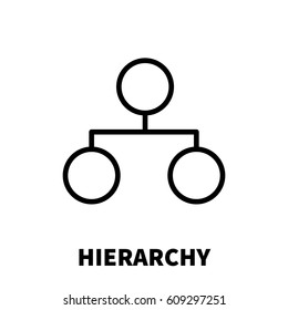 Hierarchy Icon Logo Modern Line Style Stock Vector (Royalty Free ...