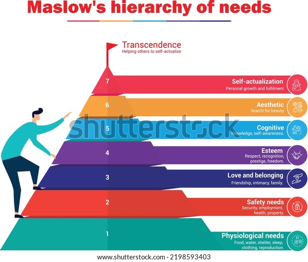 Hierarchy Needs Infographic Vector Illustration Presentation Stock ...