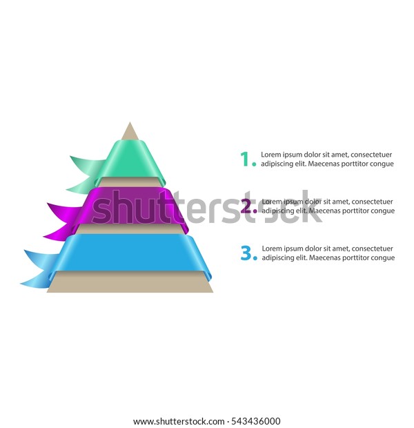 Hierarchy Needs Pyramid Cone 3 Bright Stock Vector (Royalty Free ...