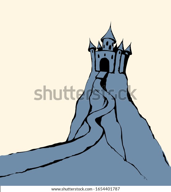 High Aged Royalty Cute Line Turret Stock Vector (Royalty Free ...
