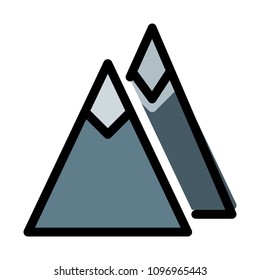 High Altitude Mountains Stock Vector (Royalty Free) 1096965443 ...