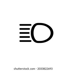 High Beam Head Light Icon Isolated Stock Vector (Royalty Free) 2033822693