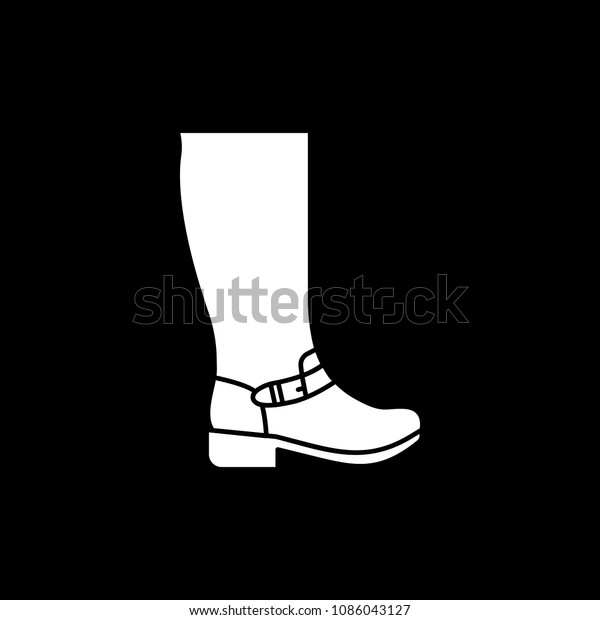 High Boot Icon Silhouette High Boot 库存矢量图（免版税）1086043127 | Shutterstock