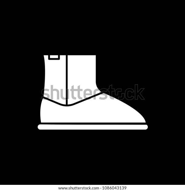 High Boot Icon Silhouette High Boot Stock Vector (Royalty Free ...