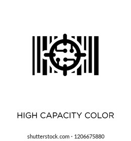 High Capacity Color Barcode Icon High Stock Vector (Royalty Free ...