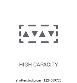 High Capacity Technology Icon Artificial Intelligence Stock Vector ...