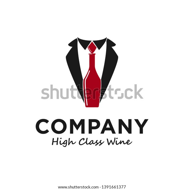 High Class Wine Logo Design Inspiration Stock Vector Royalty Free 1391661377