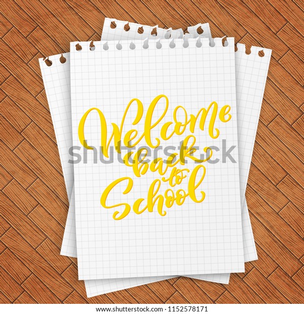 High Detailed Design Template School Theme: vetor stock (livre de ...