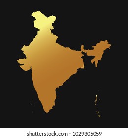 798 India map gold Images, Stock Photos & Vectors | Shutterstock