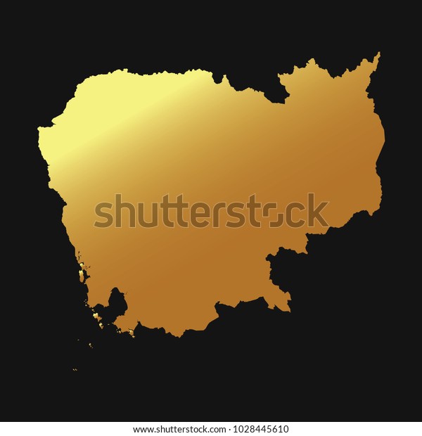 High Detailed Gold Texture Map Vector Stock Vector (Royalty Free ...