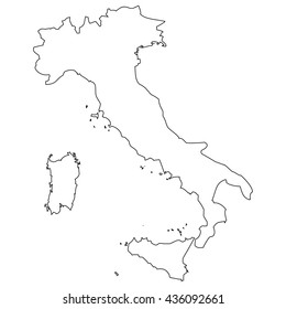 32,182 Italy outline Images, Stock Photos & Vectors | Shutterstock