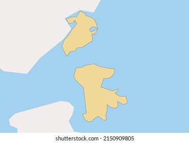 High Detailed Vector Macau Physical Map Stock Vector (Royalty Free ...
