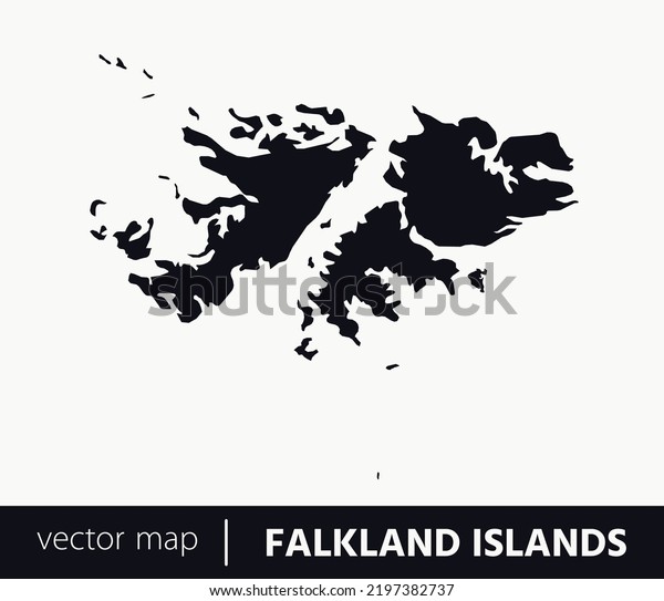 High Detailed Vector Map Falkland Islands Stock Vector (Royalty Free ...