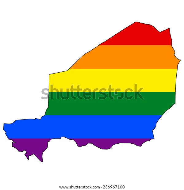 High Detailed Vector Map Pride Flag Stock Vector (Royalty Free ...