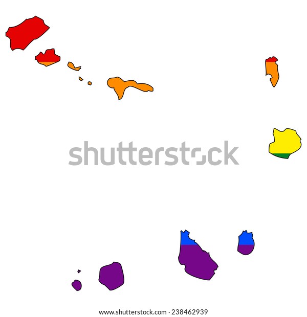 High Detailed Vector Map Pride Flag: เวกเตอร์สต็อก (ปลอดค่าลิขสิทธิ์ ...