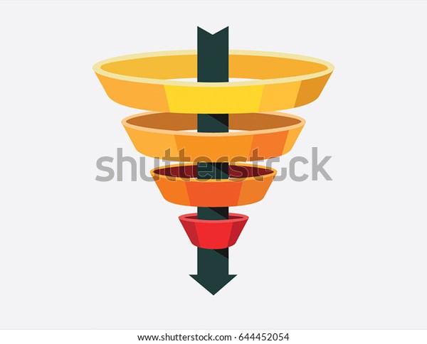 High Energy Conversion Funnel Stock Vector (Royalty Free) 644452054 | Shutterstock