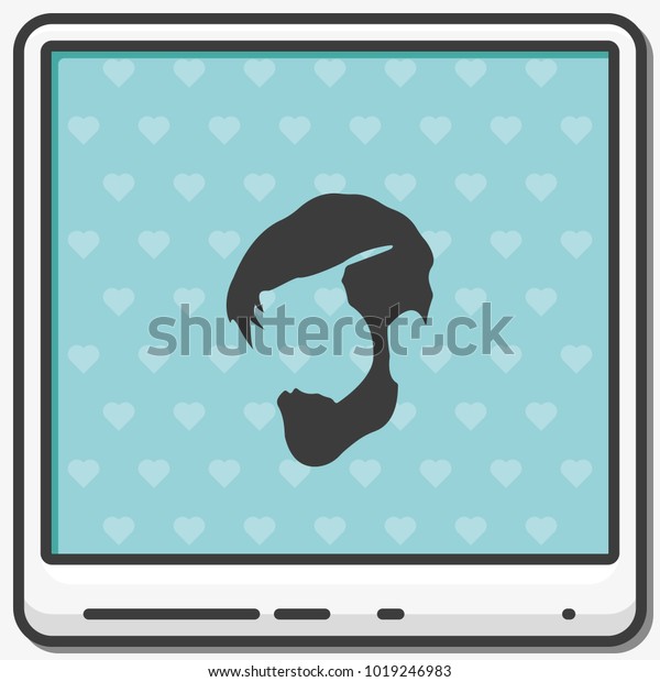 High Fade Side Swept Fringe Hair Stock Vector (Royalty Free) 1019246983 ...