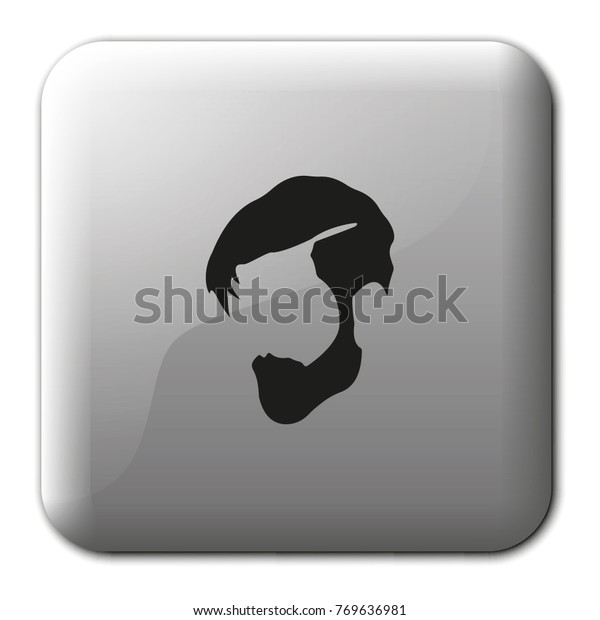 High Fade Side Swept Fringe Hair Stock Vector (Royalty Free) 769636981 ...