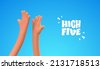 6,685 High Five Cartoon Royalty-Free Images, Stock Photos & Pictures ...