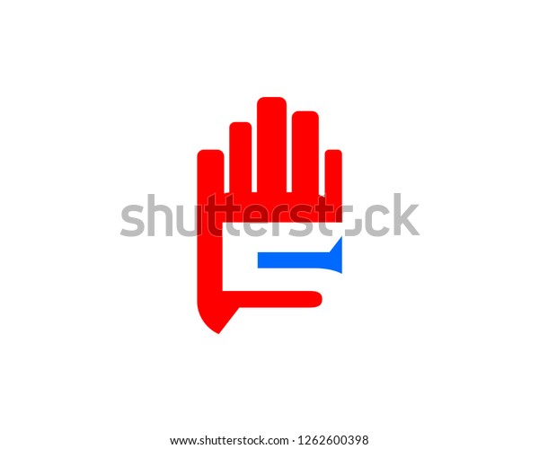 High Five Hand Logo Template Design Stock Vector (Royalty Free ...