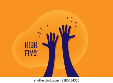 High Five Icon Simple Illustration Stock Vector (Royalty Free ...