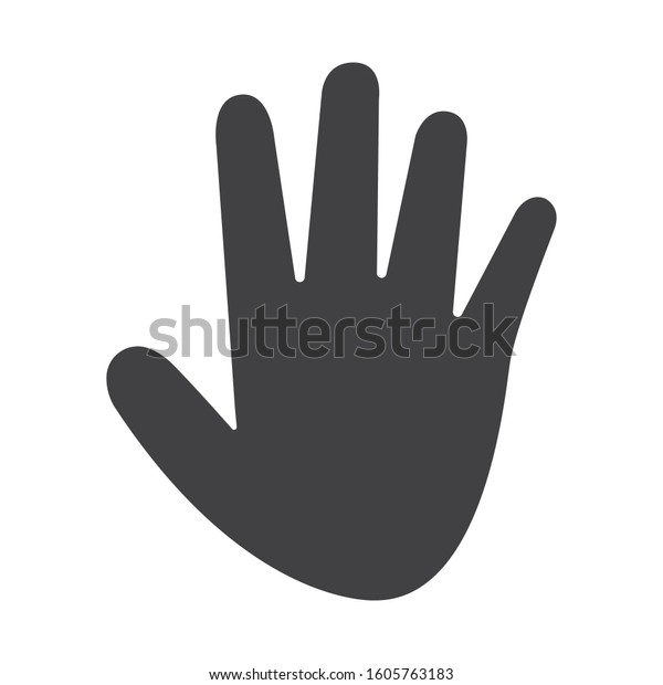 High Five Sign Fill Symbol Vector Stock Vector (Royalty Free ...