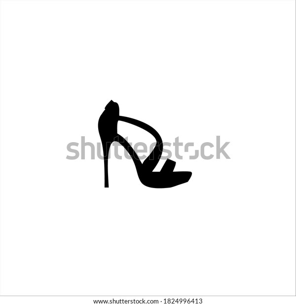 High Heels Symbol Logo Vector Illustration Stock Vector (Royalty Free ...