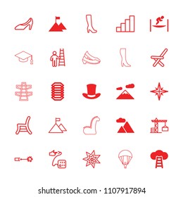 High Icon Collection 25 High Filled Stock Vector (Royalty Free ...