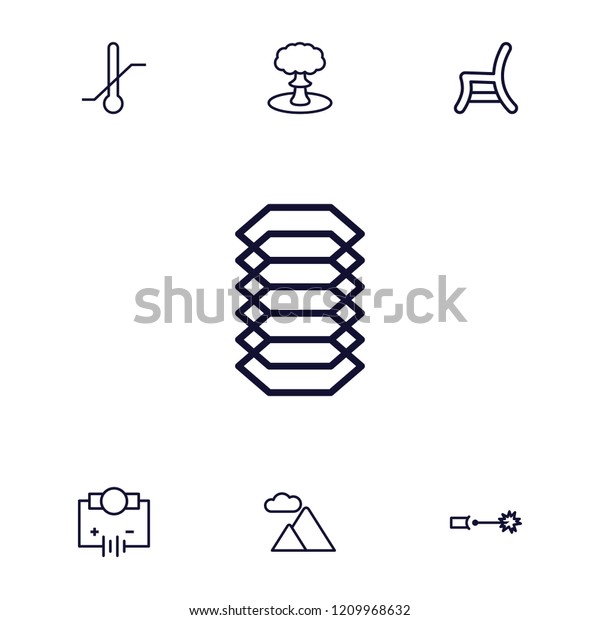 High Icon Collection 7 High Outline Stock Vector (Royalty Free ...