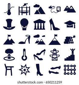 High Icons Set Set 25 High Stock Vector (Royalty Free) 650211259 ...