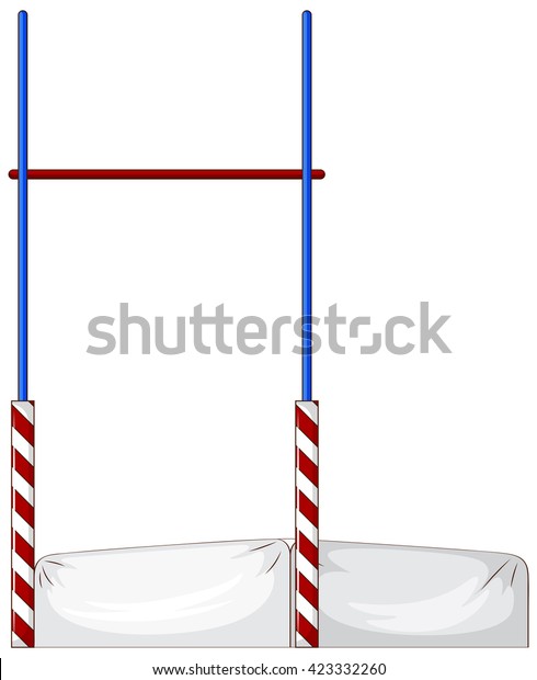 High Jump Pole Mattress Illustration Stock Vector (Royalty Free ...