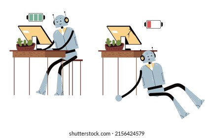 83 Sleepy robot Images, Stock Photos & Vectors | Shutterstock