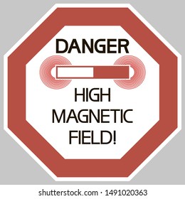 High Magnetic Field an Octagonal Sign Stock Vector (Royalty Free ...