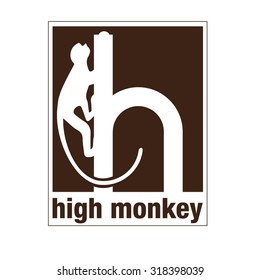 High Monkey Logo Stock Vector (Royalty Free) 318398039 | Shutterstock