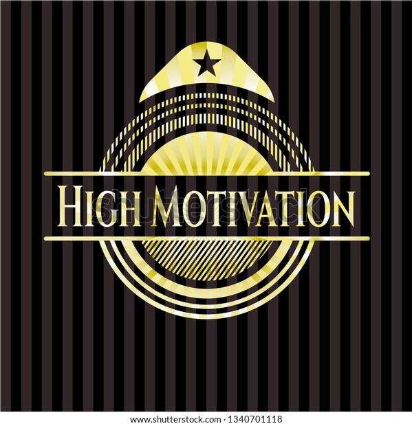 High Motivation Shiny Emblem Stock Vector (Royalty Free) 1340701118 ...