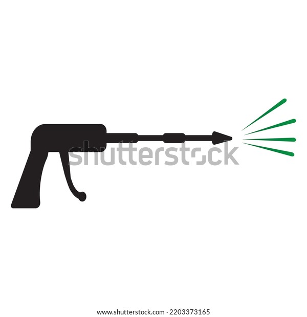 High Pressure Gun Icon Vector Illustration Stock Vector (Royalty Free ...
