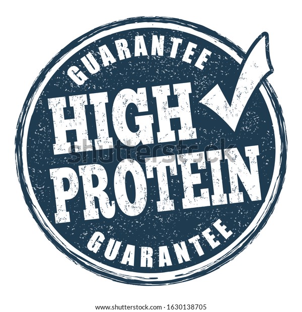 High Protein Sign Stamp On White Stock Vector (Royalty Free) 1630138705